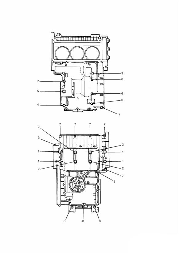 Motorgehäuse Schrauben bis FIN 009872 - T400