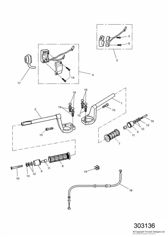 Lenker Schalter - Sprint RS 955 bis FIN 139276